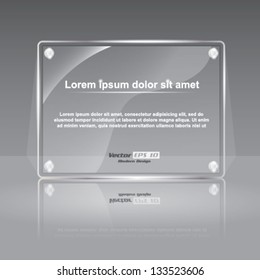 Vector Glass Advertising Panel Stock Vector (Royalty Free) 133523606 ...