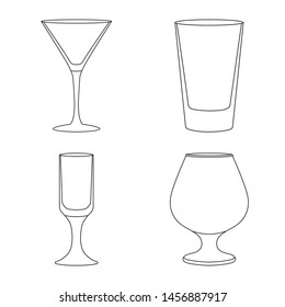 Vector Glass Container Design Icons Collection Stock Vector (Royalty ...
