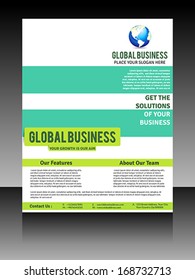 Vector Global Flyer Vector Illustration Stock Vector (Royalty Free ...