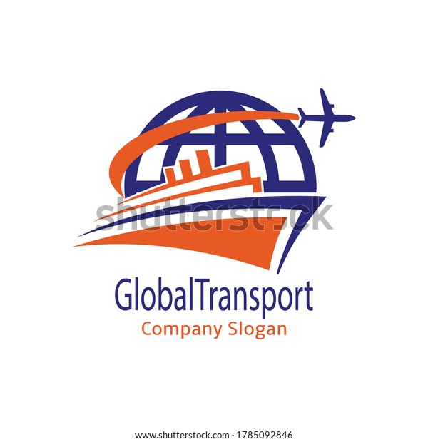 Vector Global Transport Logo Design: เวกเตอร์สต็อก (ปลอดค่าลิขสิทธิ์ ...