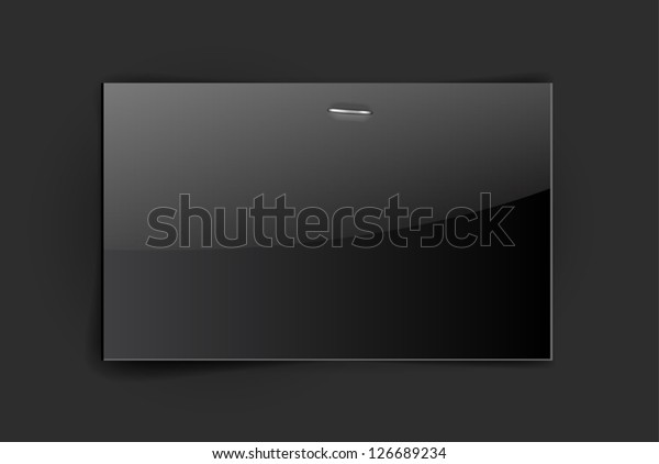 Vector Glossy Black Paper Card Stock Vector (Royalty Free) 126689234 ...
