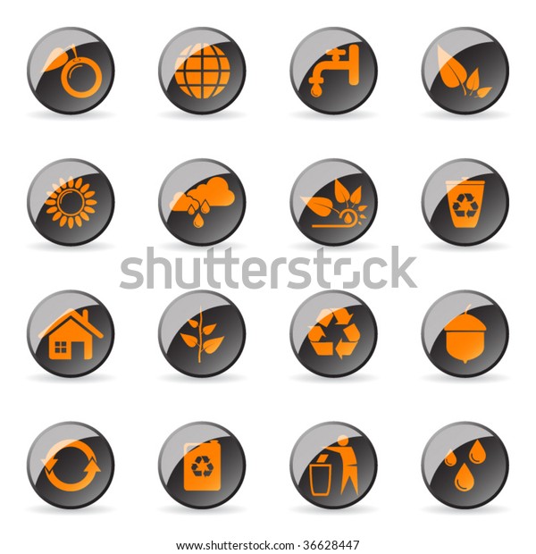 Vector Glossy Icon Set 10 Stock Vector (Royalty Free) 36628447 ...