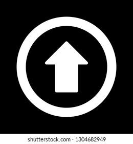 Vector Go Straight Ahead Icon Stock Vector (Royalty Free) 1304682949 ...
