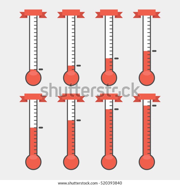 Vector Goal Thermometers Different Levels Stock Vector (Royalty Free ... Vector Goal Thermometers Different Levels Stock Vector (Royalty Free ...