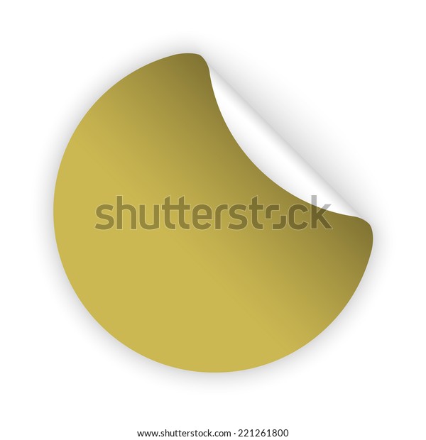 Vector Gold Blank Template Sticker Light Stock Vector (Royalty Free ...