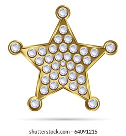 Vector Gold Diamond Star Stock Vector (Royalty Free) 64091215 ...