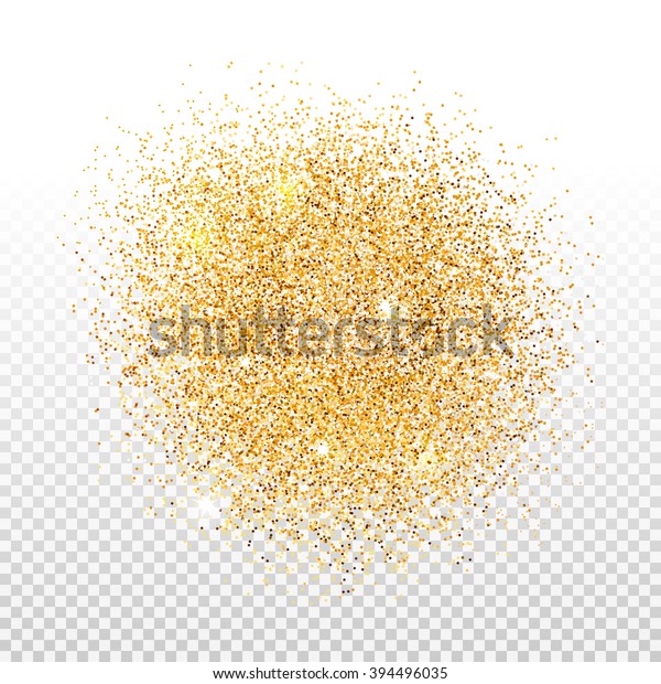 Vector Gold Dust Isolated On Transparent Stock Vector (Royalty Free ...
