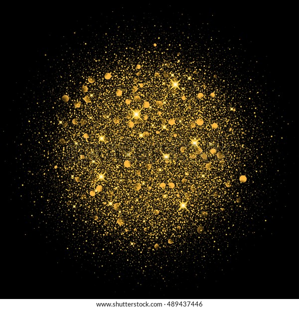 Vector Gold Glitter Stock Vector (Royalty Free) 489437446 | Shutterstock