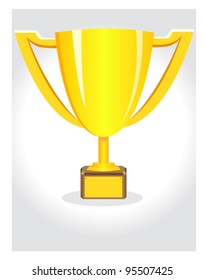 Vector Golden Cup Stock Vector (Royalty Free) 95507425 | Shutterstock