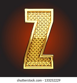 Gold Glitter Alphabet Number 7 Ideal: vector de stock (libre de ...