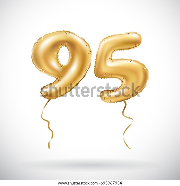 Vector Golden Number 95 Ninety Five Stock Vector (Royalty Free ...