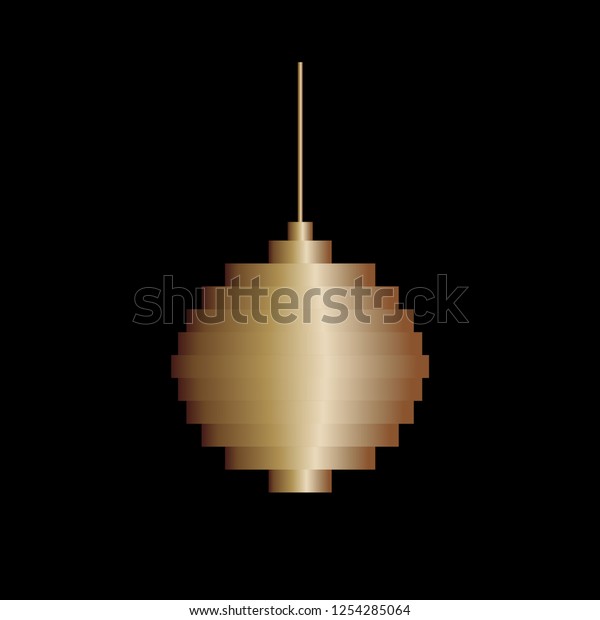 Vector Golden Pixel Art Christmas Tree Stock Vector (Royalty Free ...