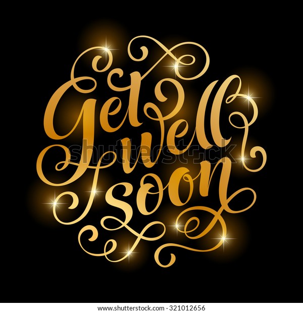Vector Golden Text On Black Background Stock Vector (Royalty Free ...