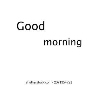 Vector Good Morning Stock Vector (Royalty Free) 2091354721 | Shutterstock