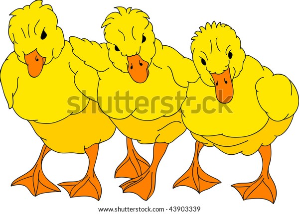Vector Gosling Isolated On Background Stock Vector (Royalty Free) 43903339