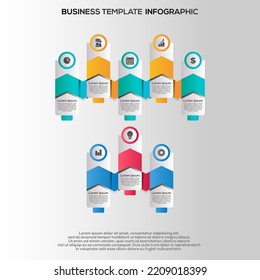 Vector Gradient Infographic Steps Template Stock Vector (Royalty Free ...