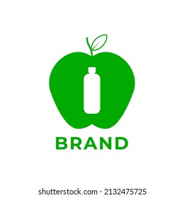 Vector Graphic Apple Logo Green Color Stock Vector (Royalty Free ...