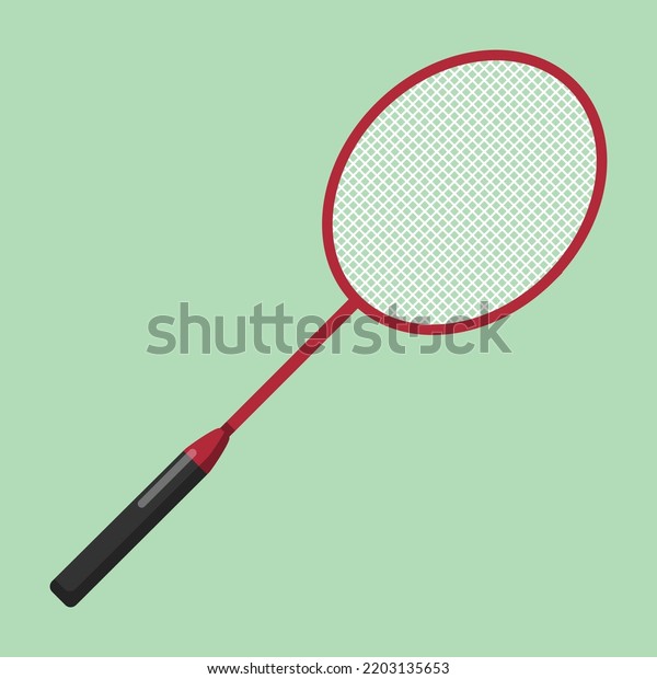 Vector Graphic Badminton Racket Racquet Illustration Stock Vector ...