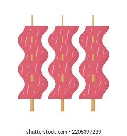 Vector Graphic Beef Slices Sliced Beef Stock Vector (Royalty Free ...