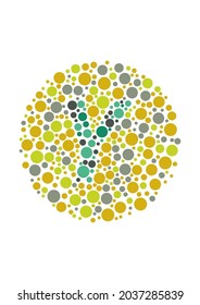 Vector Graphic Color Blind Test Design Stock Vector (Royalty Free ...