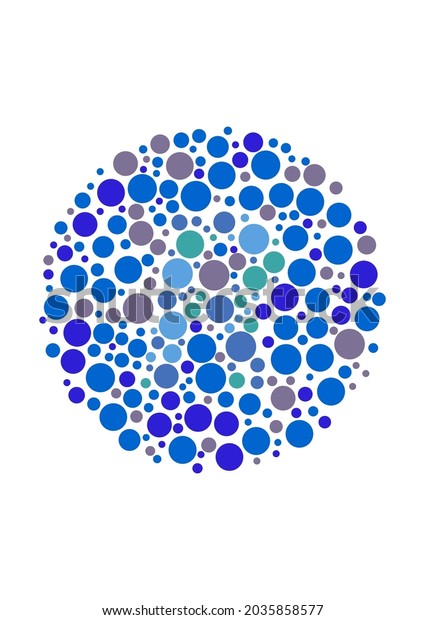 Vector Graphic Color Blind Test Design Stock Vector (Royalty Free ...