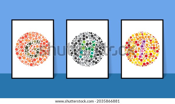 Vector Graphic Color Blind Test Ishihara Stock Vector (Royalty Free ...