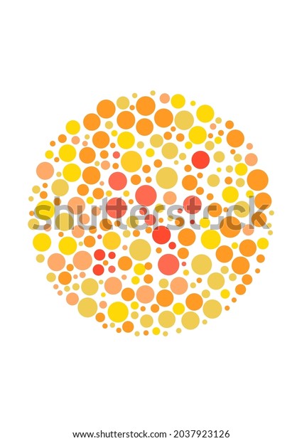 Vector Graphic Color Blind Test Design Stock Vector (Royalty Free ...