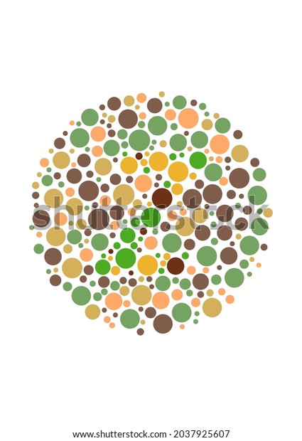 Vector Graphic Color Blind Test Design Stock Vector (Royalty Free ...