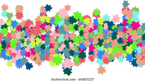 Vector Graphic Colored Abstract Overlapping Star Stock Vector (Royalty ...