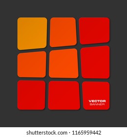 Many Pieces Abstract Banner Set Clear Stock Vector (Royalty Free) 796629220