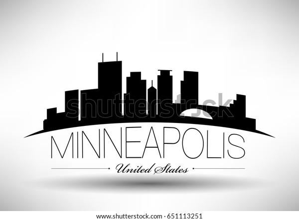 Vector Graphic Design Minneapolis City Skyline Stock Vector (Royalty ... Vector Graphic Design Minneapolis City Skyline Stock Vector (Royalty ...