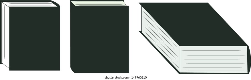 Vector Graphic Illustration Books No Outline Stock Vector (Royalty Free ...