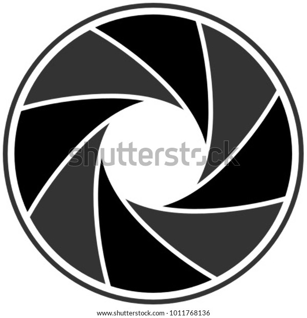Vector Graphic Illustration Camera Aperture 8 Stock Vector (Royalty ...