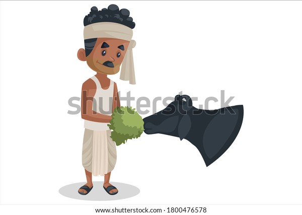Vector Graphic Illustration Indian Bihari Man Stock Vector (Royalty ...
