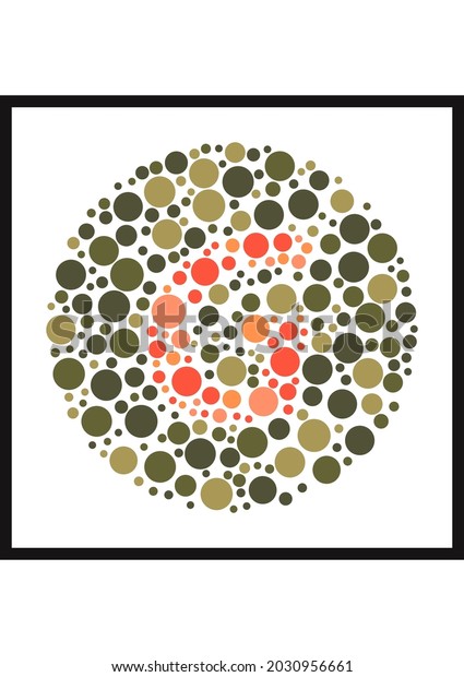 Vector Graphic Ishihara Color Test Color Stock Vector (Royalty Free ...