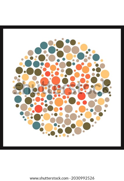 Vector Graphic Ishihara Color Test Color Stock Vector (Royalty Free ...