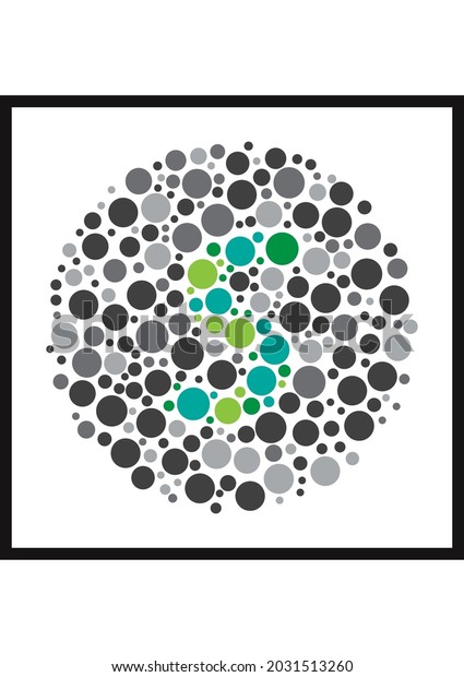 Vector Graphic Ishihara Color Test Color Stock Vector (Royalty Free ...