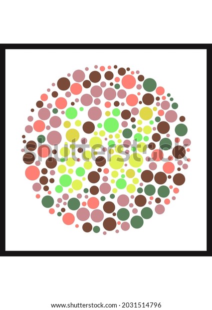Vector Graphic Ishihara Color Test Color Stock Vector (Royalty Free ...