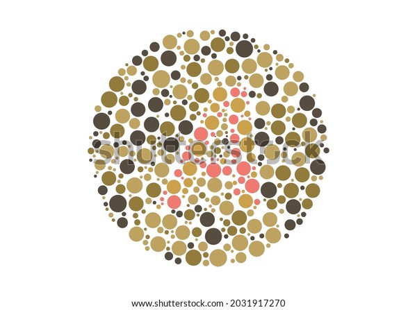 Vector Graphic Ishihara Color Test Color Stock Vector (Royalty Free ...
