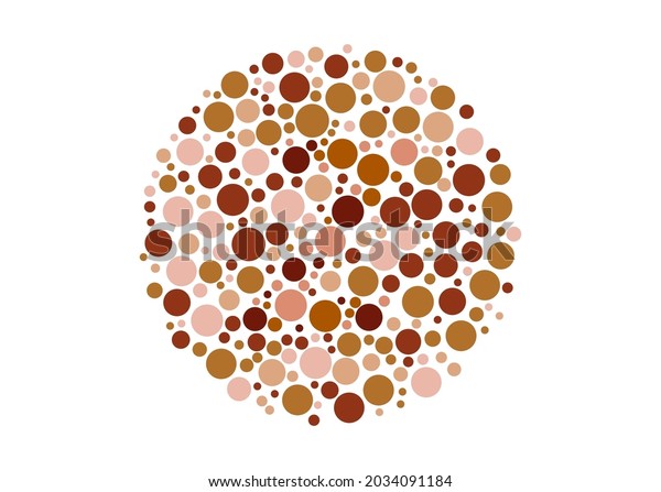 Vector Graphic Ishihara Color Test Color Stock Vector (Royalty Free ...