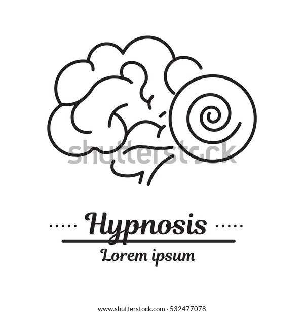 Vector Graphic Logo Icon Hypnosis Hypnotherapytranceclinic 스톡 벡터(로열티 프리 ...