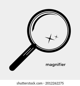 Vector Graphic Magnifier Perfect Use Illustration Stock Vector (Royalty ...