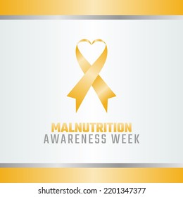 Vector Graphic Malnutrition Awareness Week Good Stock Vector (Royalty ...