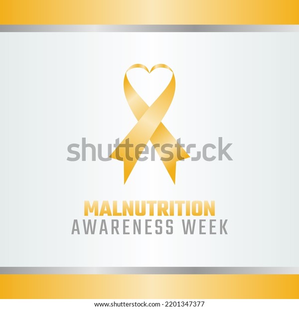Vector Graphic Malnutrition Awareness Week Good Stock Vector (Royalty ...
