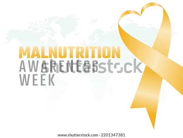 Vector Graphic Malnutrition Awareness Week Good Stock Vector (Royalty ...