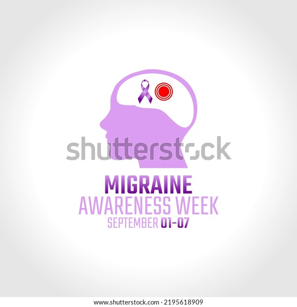 Vector Graphic Migraine Awareness Week Good Stock Vector (Royalty Free ...