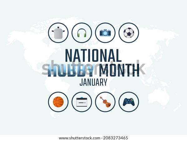 Vector Graphic National Hobby Month Good Stock Vector (Royalty Free ...