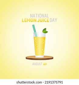 Vector Graphic National Lemon Juice Day Stock Vector (Royalty Free ...