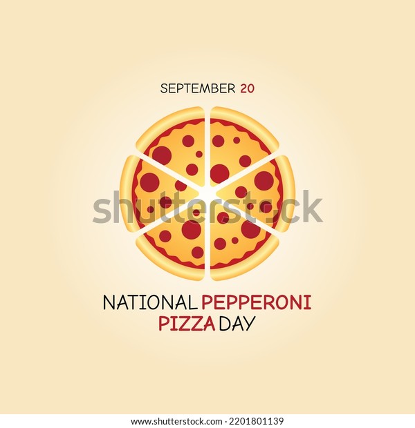 Vector Graphic National Pepperoni Pizza Day Stock Vector (Royalty Free ...