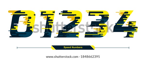 Vector Graphic Numbers Set 01234 Abstract Stock Vector (Royalty Free ...